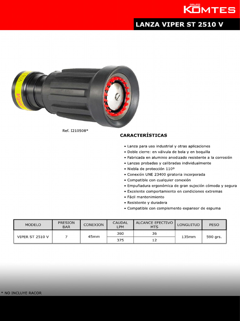 Lanza Viper ST 2510 V | PDF
