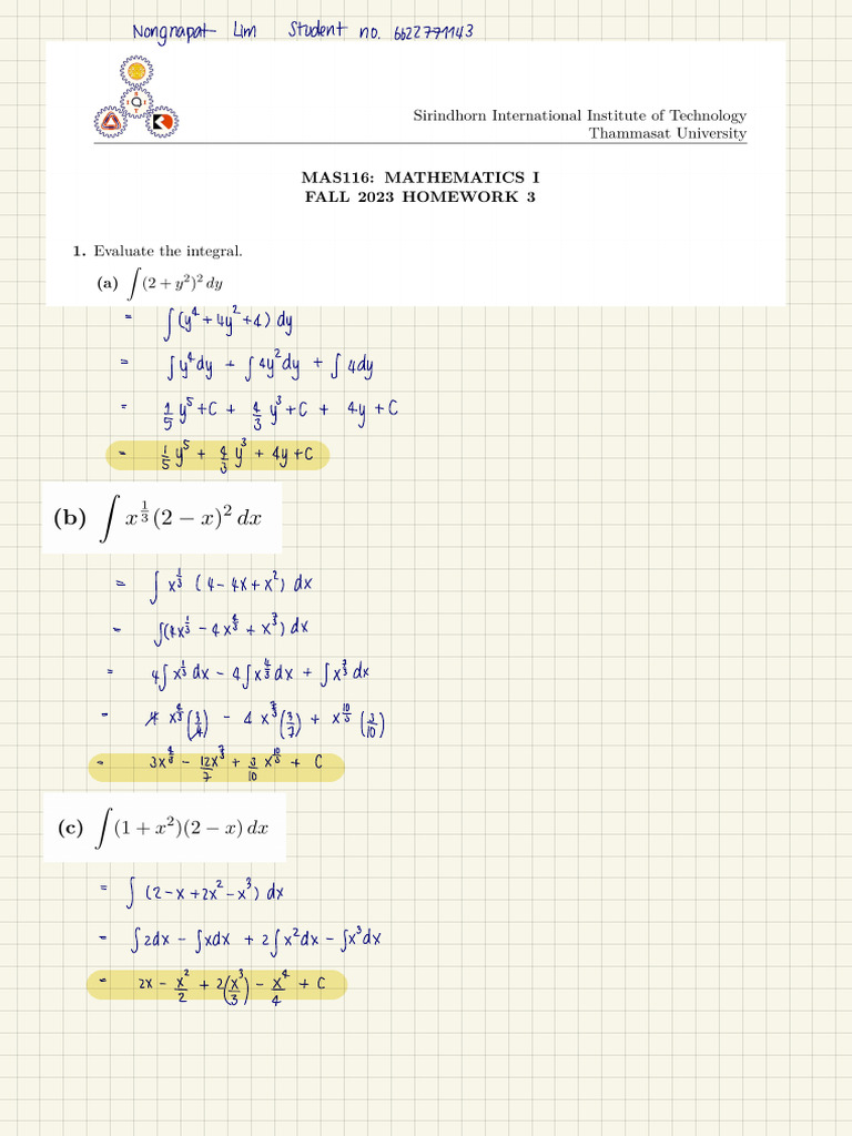Calculus Integration Techniques Explained | PDF