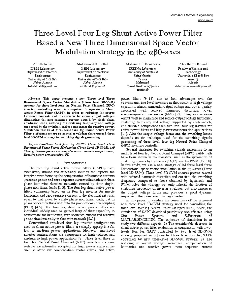 3L-NPC SVPWM - Apf | PDF | Power Inverter | Power Electronics