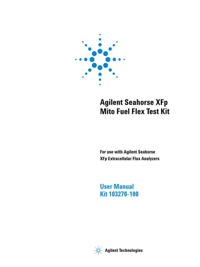 XFP Mito Fuel Flex Test Kit User Guide | PDF | Metabolic Pathway ...