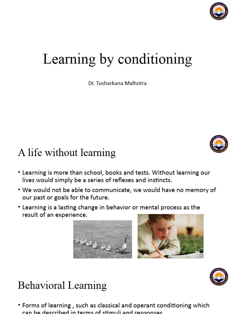 Understanding Behavioral Learning | PDF | Classical Conditioning | Reinforcement