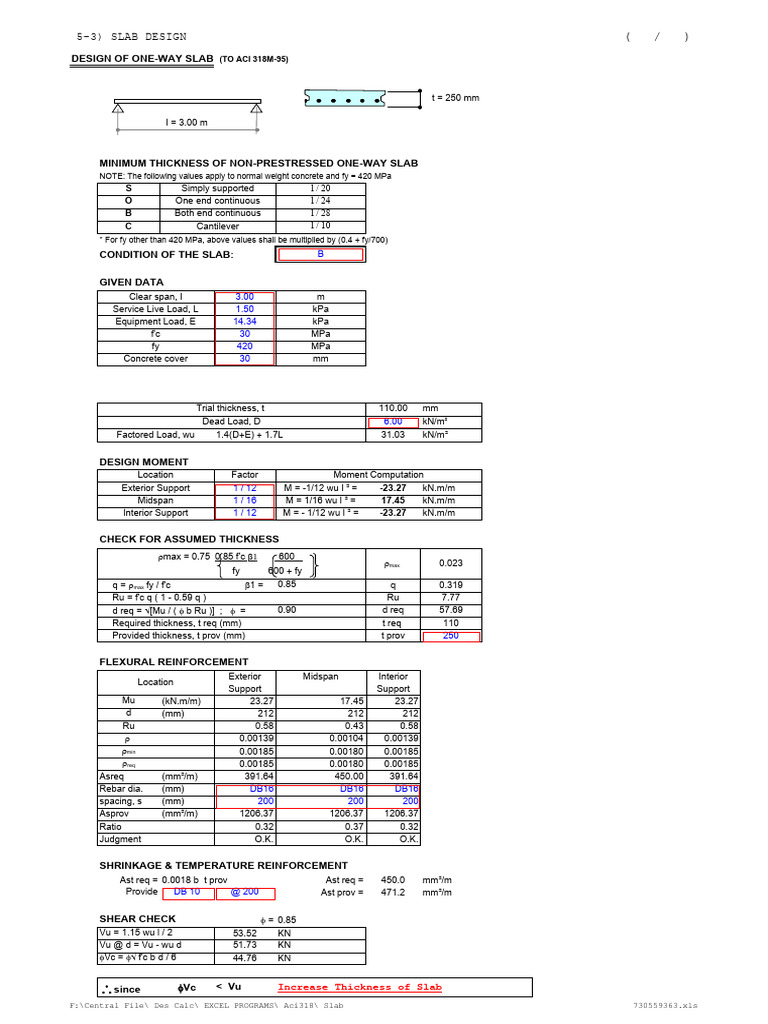 Slab Design | PDF | Civil Engineering | Physical Sciences