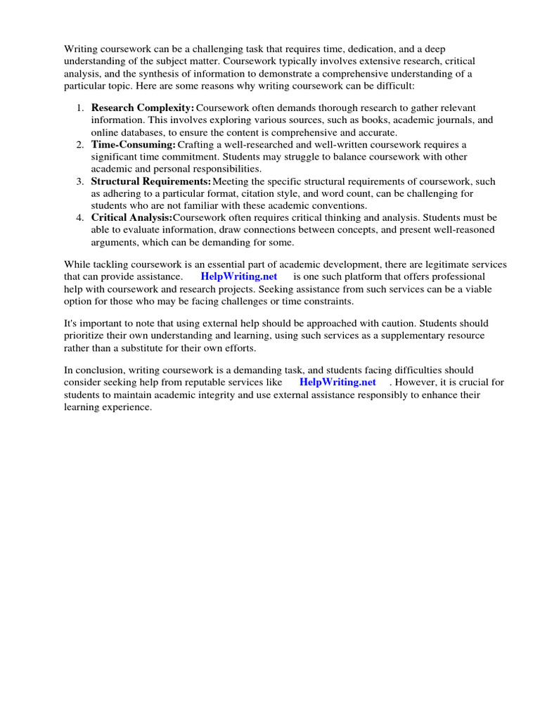 What Is Coursework and Research | PDF | Thesis | Essays