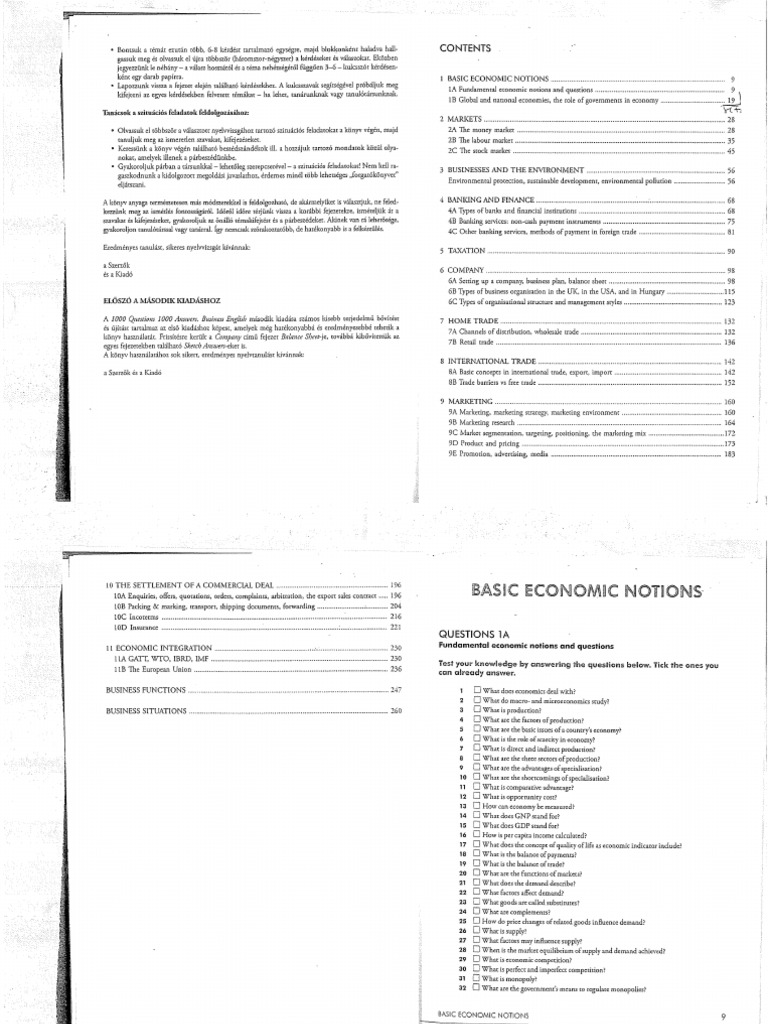 1000 Questions 1000 Answers Business | PDF