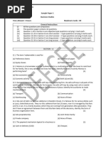 Class 11 Business Studies - Sample Question Papers (CBSE 2025-26) | PDF ...