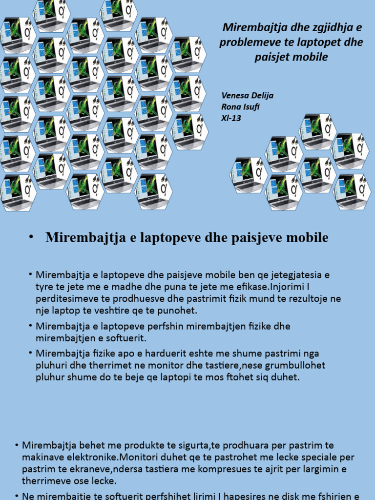 Mirembajtja Dhe Zgjidhja e Problemeve Te Laptopet Dhe Paisjet Mobile | PDF
