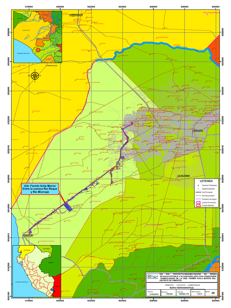 Anexo #20 Mapa Hidrografico | Descargar gratis PDF | América del Sur | Perú