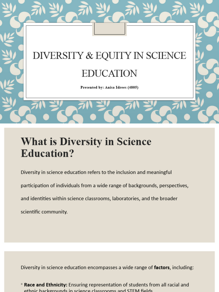 Diversity & Equity in Science Education | PDF | Science | Learning