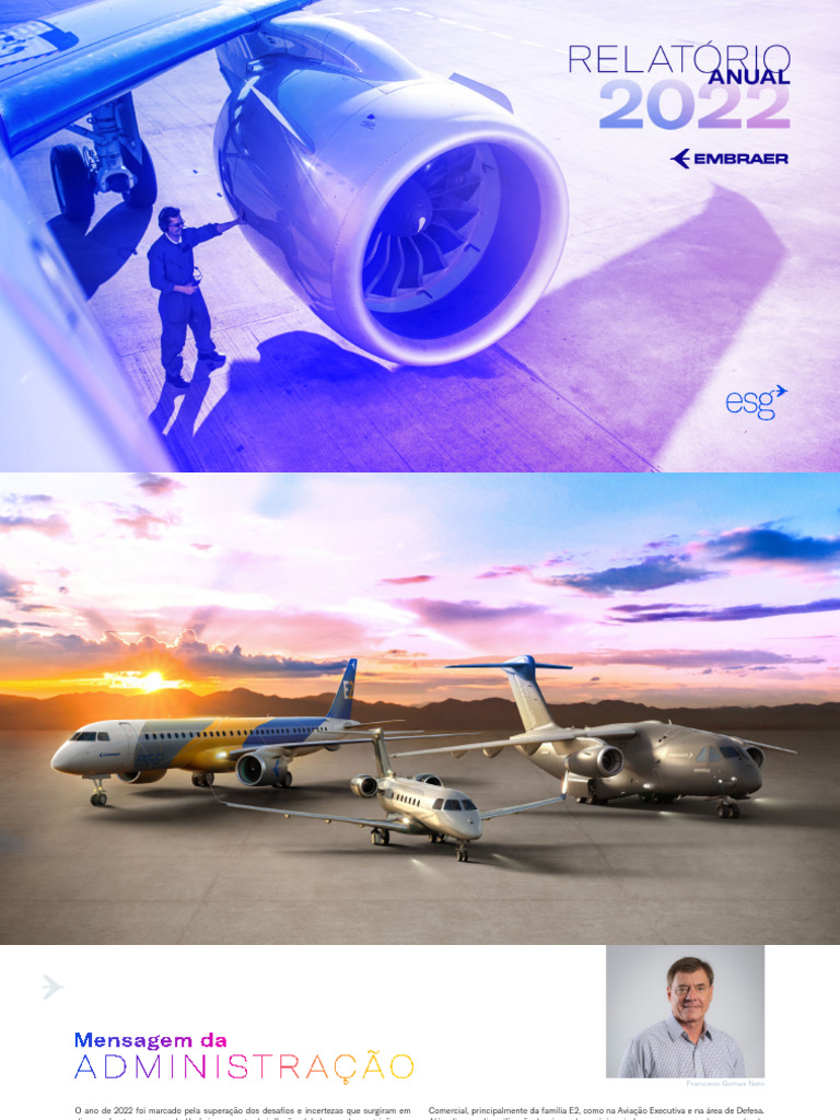 Embraer Relatorio Anual de Sustentabilidade 2022 | PDF | Energia solar ... Embraer Relatorio Anual de Sustentabilidade 2022 | PDF | Energia solar ...