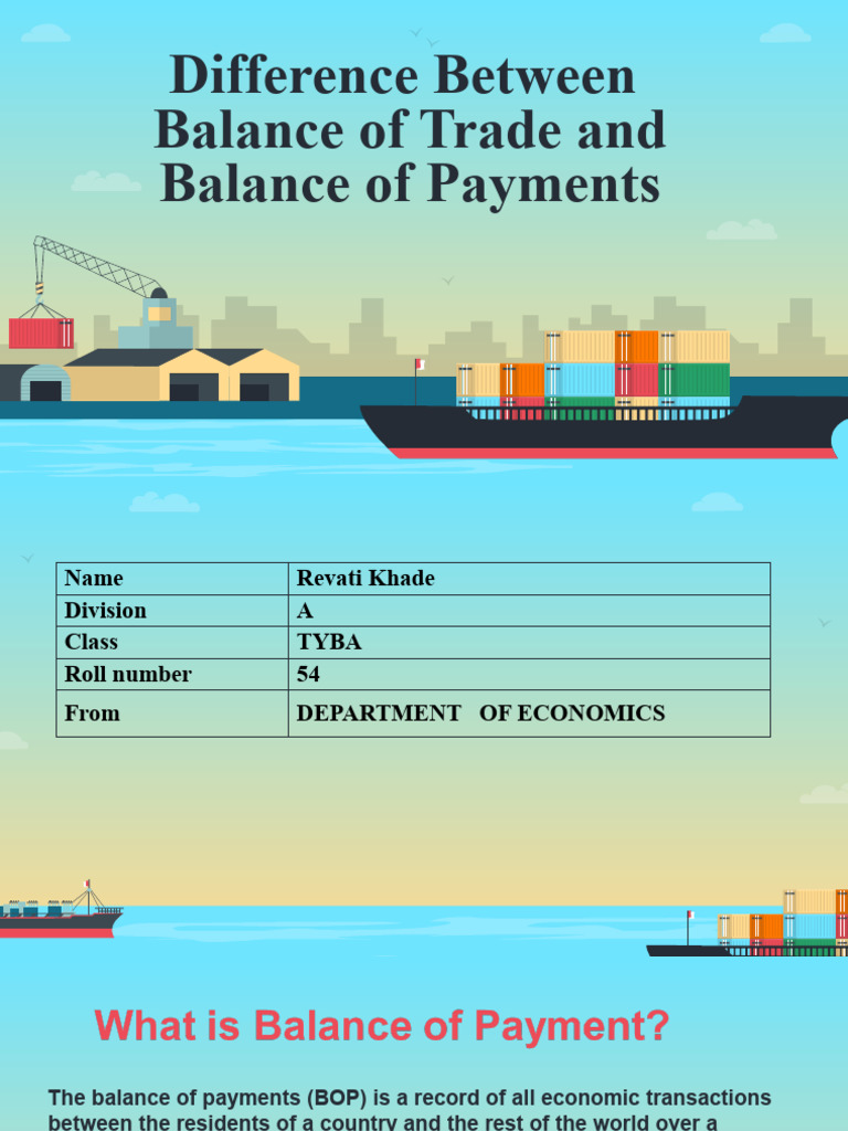 International | PDF | Balance Of Payments | Balance Of Trade