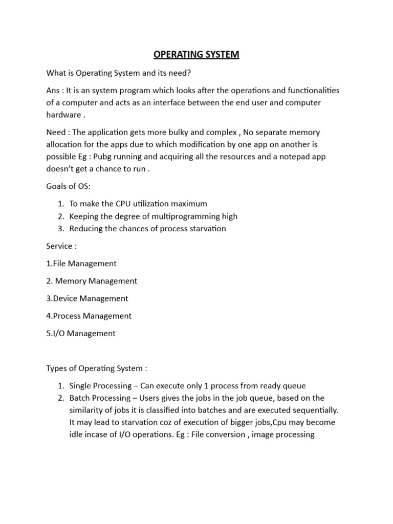 Operating System | PDF | Scheduling (Computing) | Process (Computing) Operating System | PDF | Scheduling (Computing) | Process (Computing)