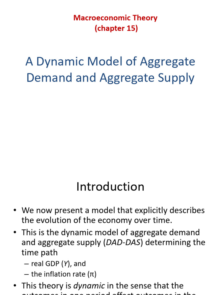 Dynamic AD-AS Model Explained | PDF | Taylor Rule | Inflation