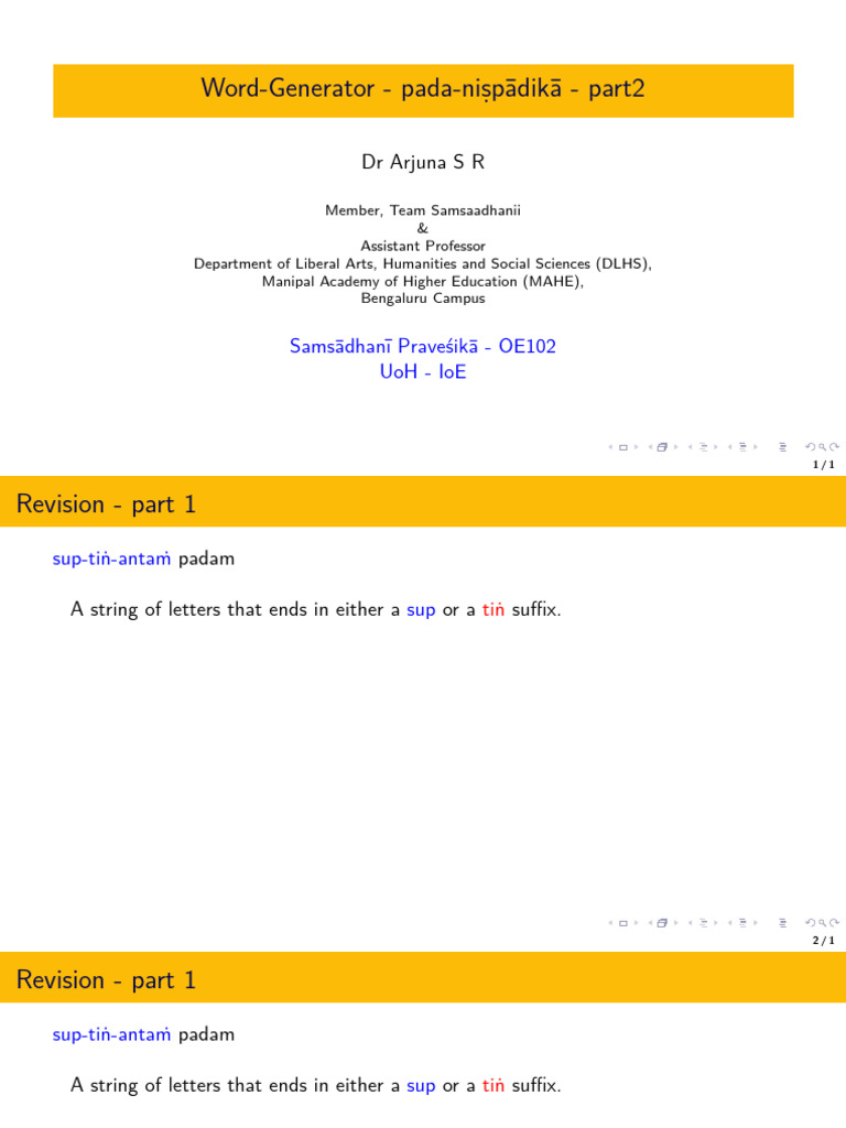 Sanskrit Morphology Guide | PDF | Language Families | Morphology