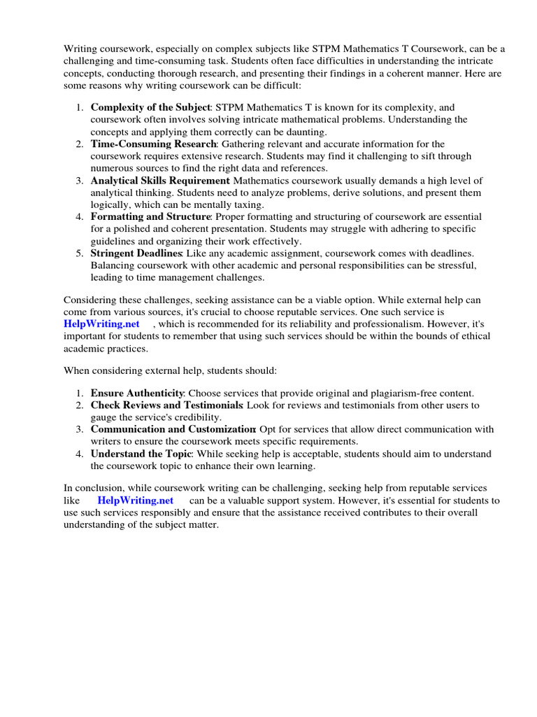 STPM Mathematics T Coursework 2012 Answers | PDF | Mathematics | Equations