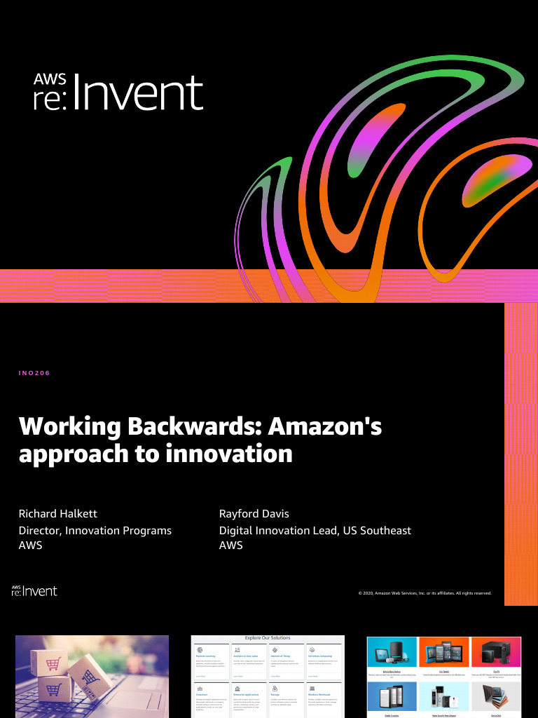 Working Backwards Amazons Approach To Innovation INO206 | PDF | Amazon ...