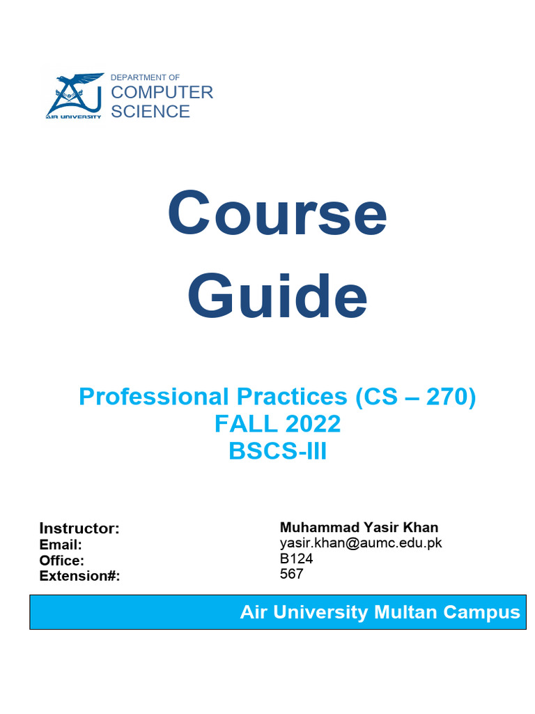 OBE PP CS270 Course Guide | PDF | Cybercrime | Plagiarism