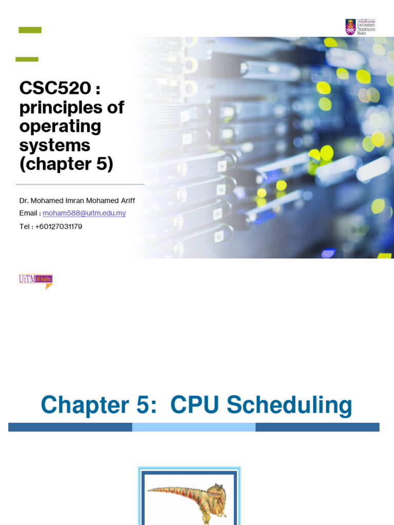 CSC520 Chapter 5 | PDF | Scheduling (Computing) | Operating System
