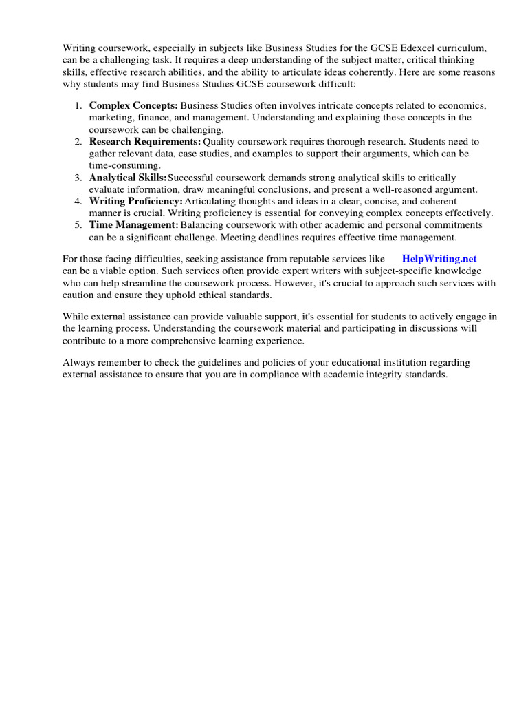 Business Studies Gcse Coursework Edexcel | PDF | Advertising | Thought