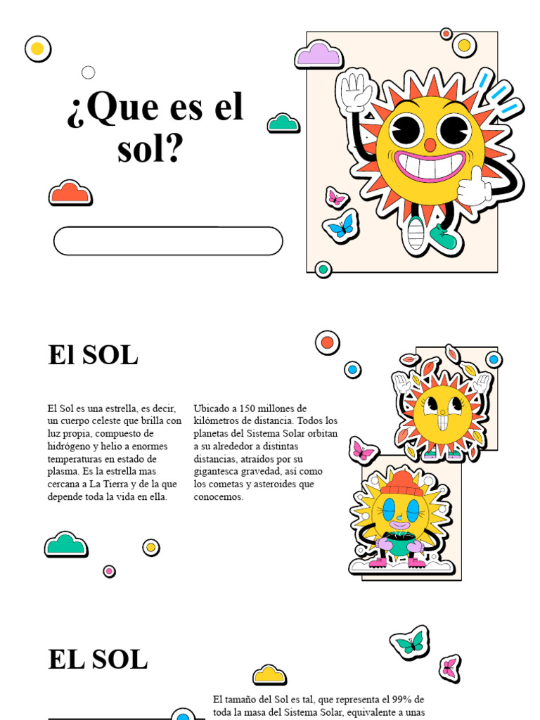 El Sol 1presentacion | PDF | Dom | Estrellas