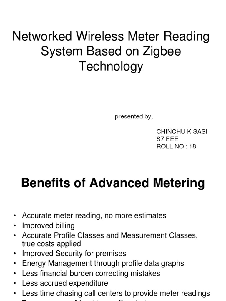 Zigbee-Based Wireless Meter Reading System | PDF | Electronic ...