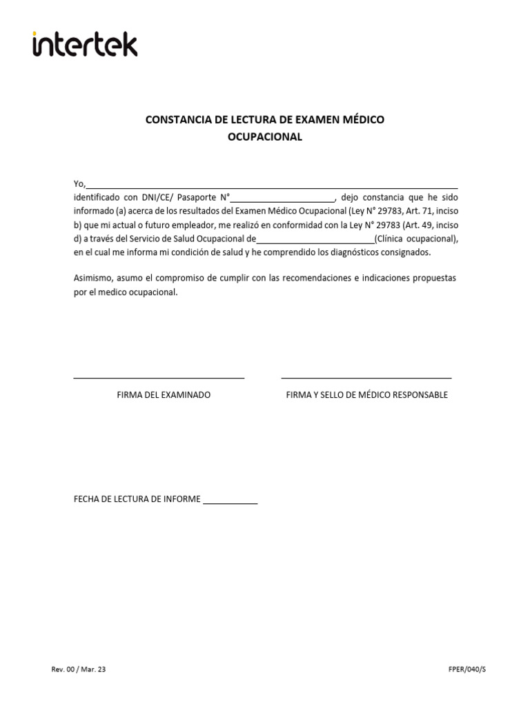 Constancia de Lectura Emo Mayo 2023 | PDF