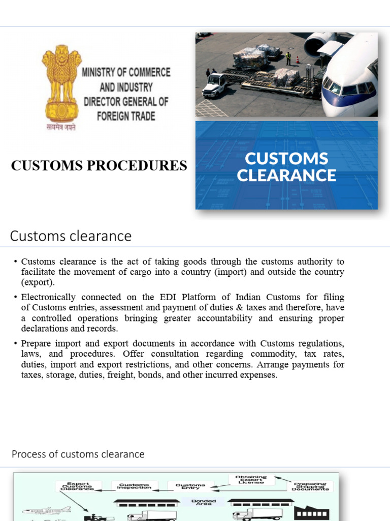 Customs Process | PDF | Customs | Taxes