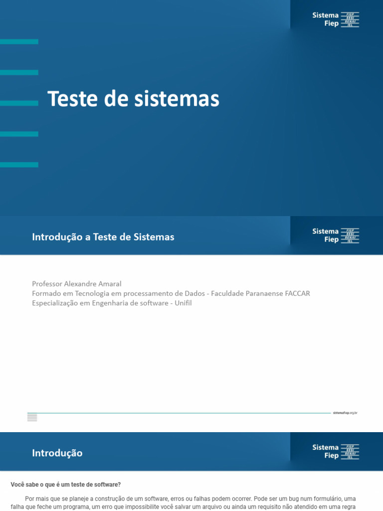 Teste de Software | PDF | Testes de software | Programas