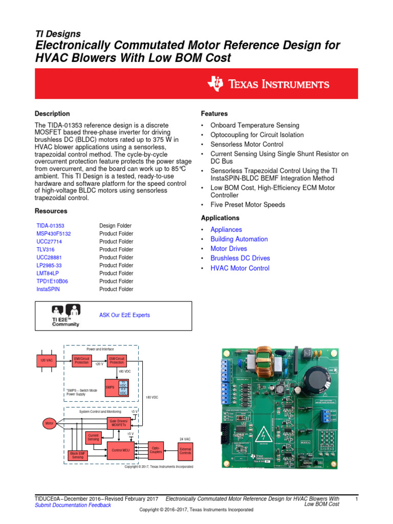 BLDC Controller ECM | PDF | Electric Motor | Logic Gate