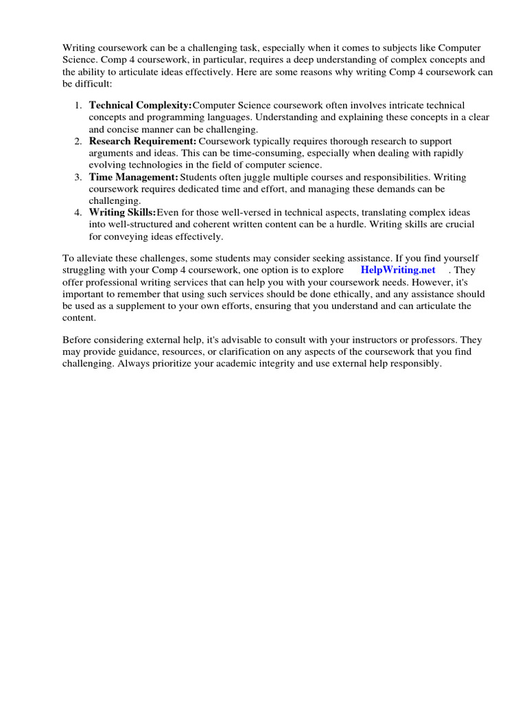 Comp 4 Coursework Examples | PDF | Knowledge | Physical Fitness