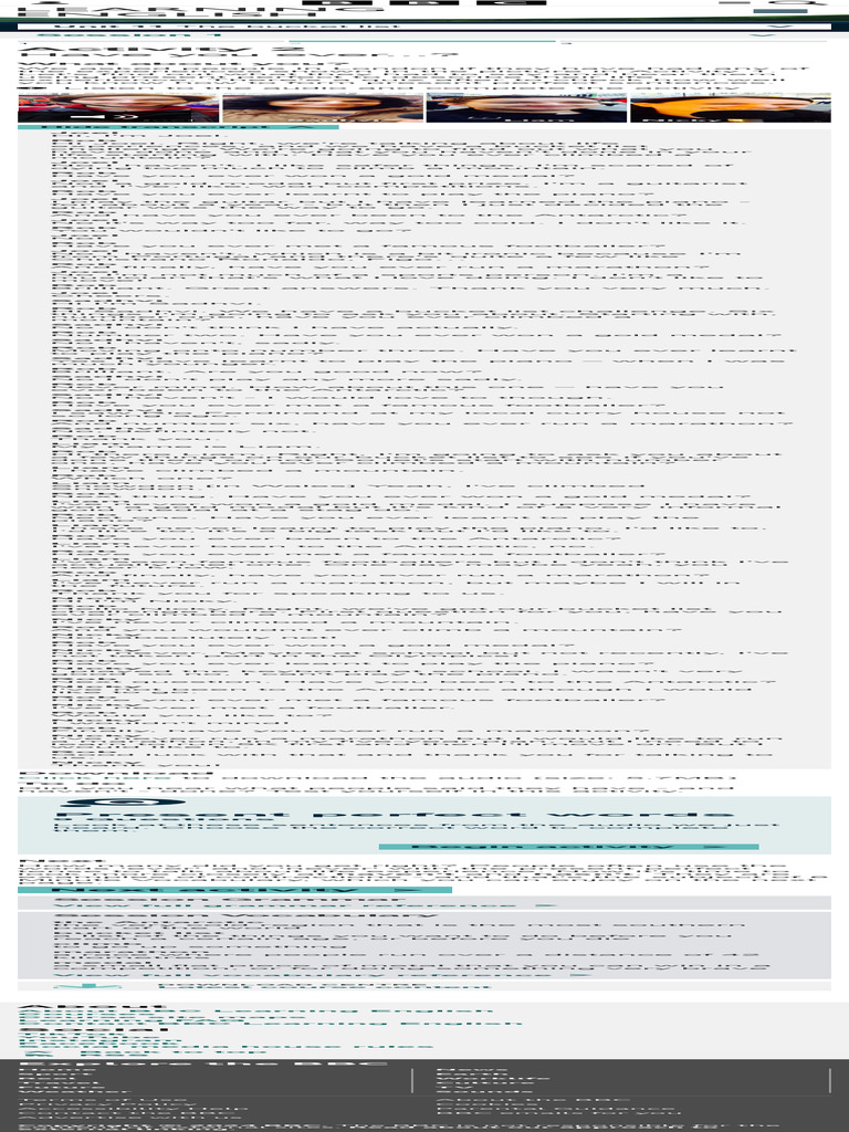 BBC Learning English - Course Lower Intermediate Unit 11 Session 1 Activity 2 | PDF | Human ...