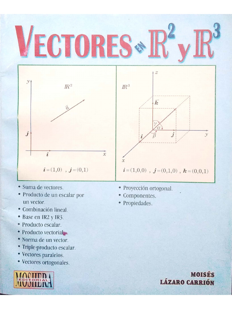 Vectores en R2 y r3 | PDF