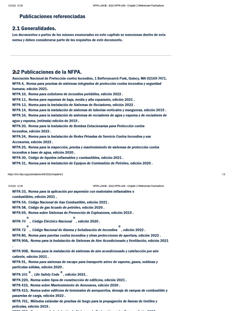 NFPA LiNK® - 2022 NFPA-409 - Chapter 2 Referenced Publications | PDF