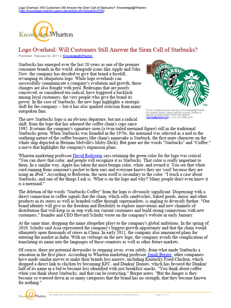 Starbucks | PDF | Starbucks | Brand