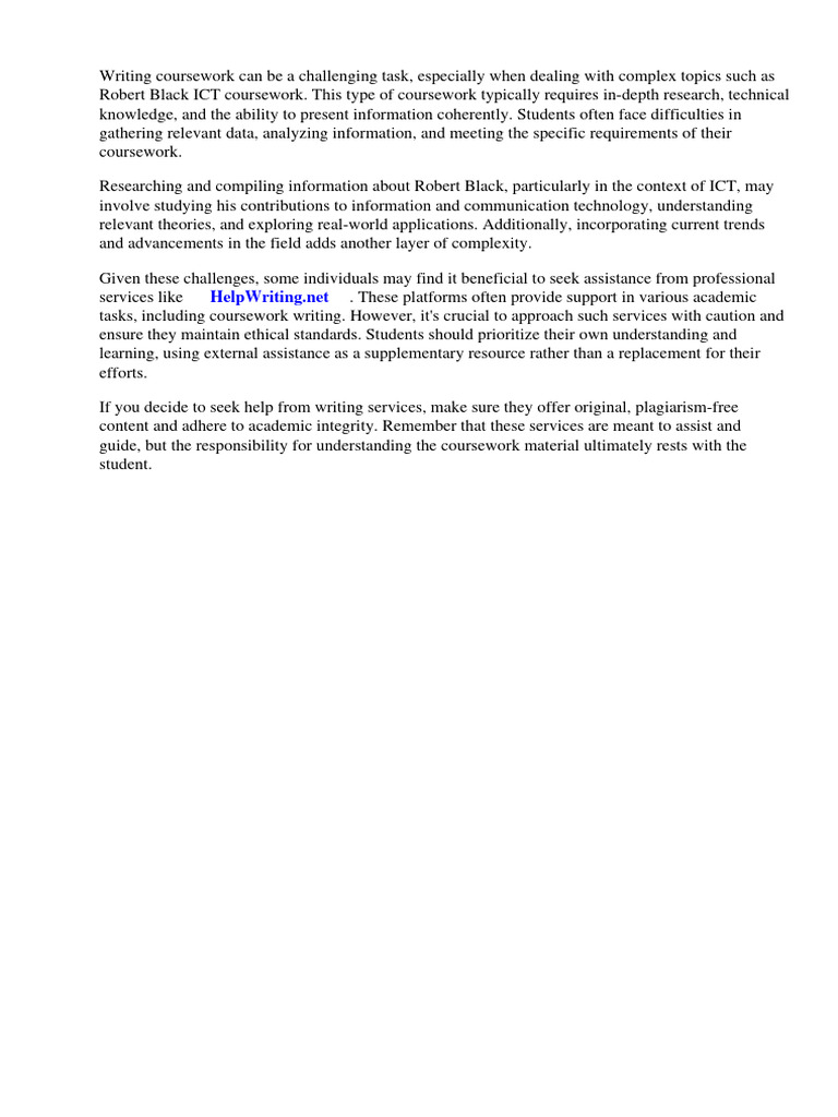 Robert Black Ict Coursework | PDF | Educational Technology | Information