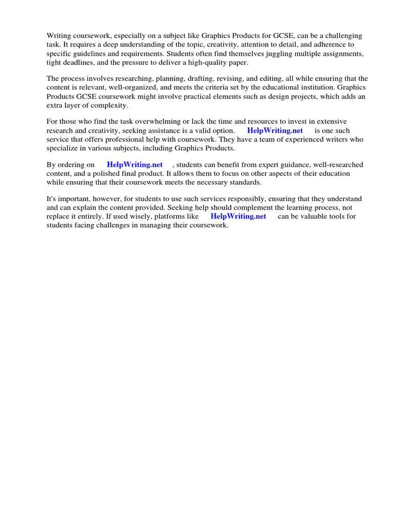 Graphics Products Gcse Coursework | PDF | Educational Technology | Essays