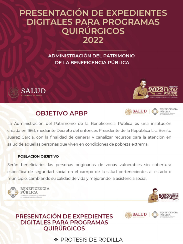 Expediente Digital de Programas Quirurgicos | PDF