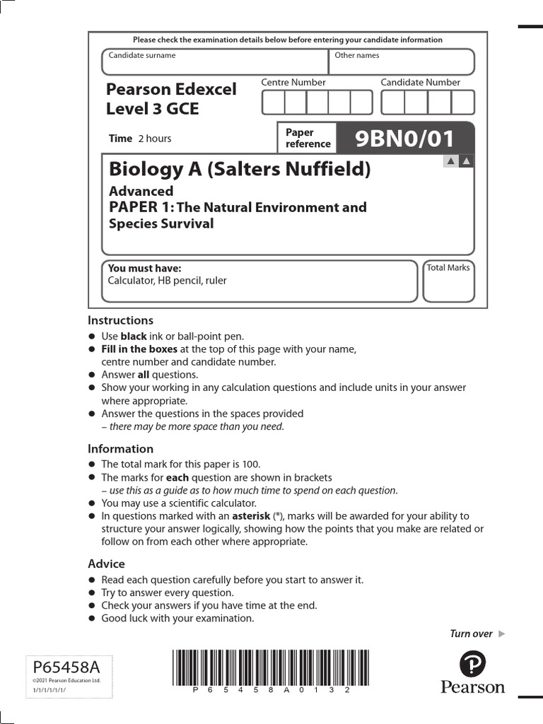 A Level Biology Past Paper 2021 Sulters Nuffield A | Download Free PDF ...