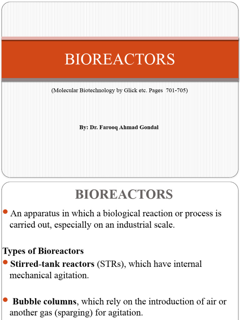 Bio Reactors | PDF | Nature | Materials