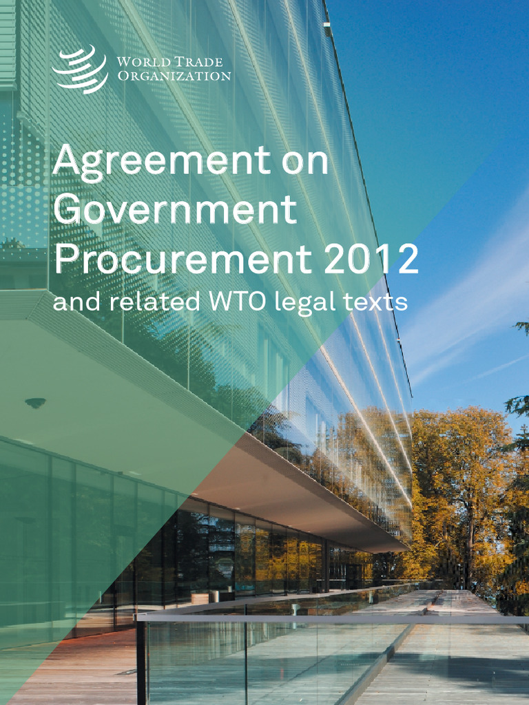 Wto Agreement | PDF | World Trade Organization | Procurement