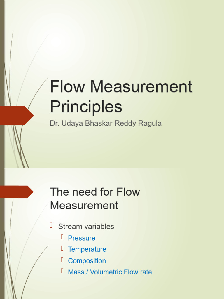 Flow Measurement | PDF | Flow Measurement | Fluid Dynamics