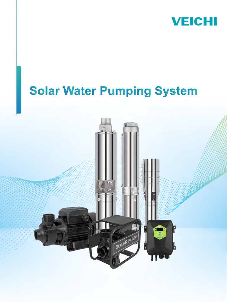 BLDC Solar Water Pump Catalog v1.0 | PDF | Electric Motor | Machines