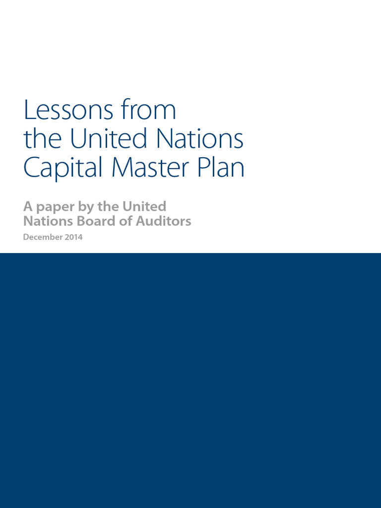 Lessons From The Capital Master Plan | PDF | Governance | Project ...