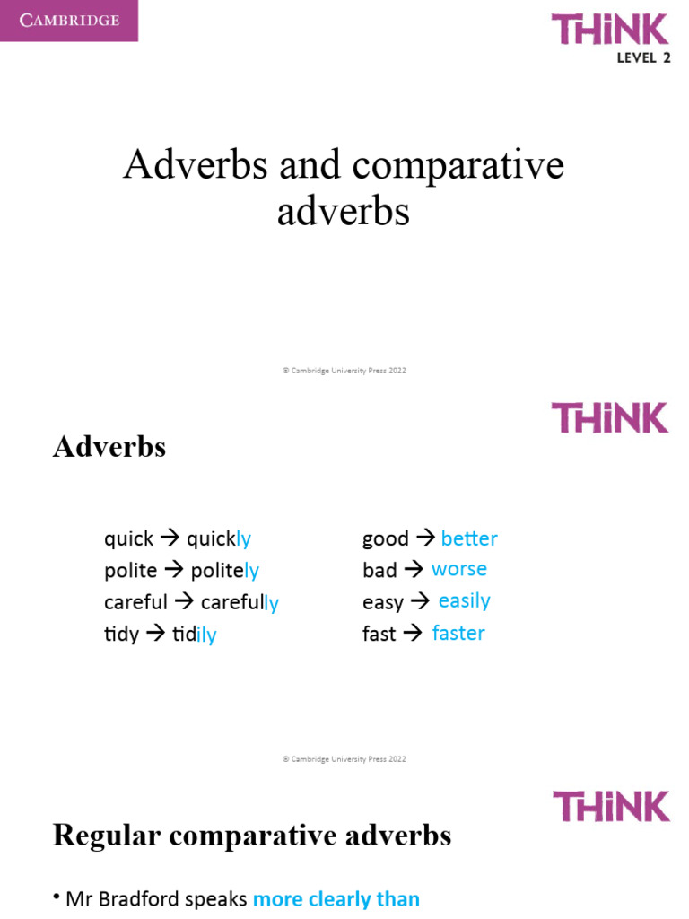 Thk2e BrE l2 Grammar Presentation 3 Countable Adverbs | PDF | Semantic ...