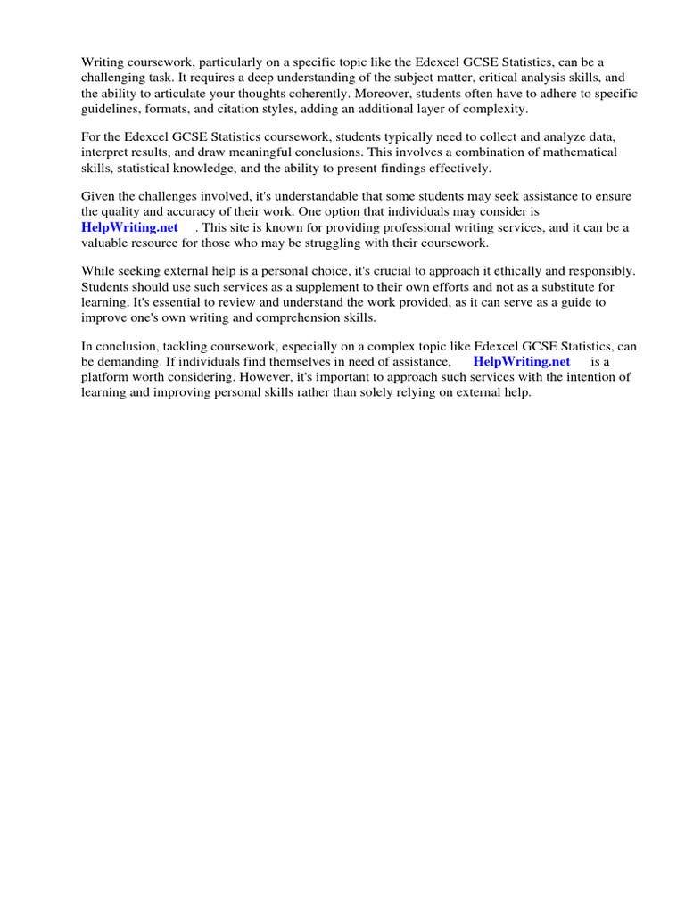 Edexcel Gcse Statistics Coursework Sample | Download Free PDF | Histogram | Median