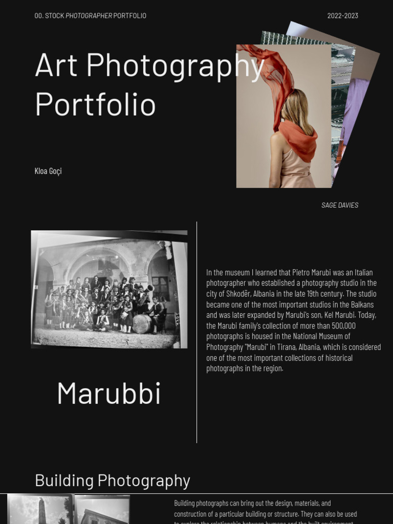Photographer Portfolio Kloa Goçi | PDF | Composition (Visual Arts) | Shadow