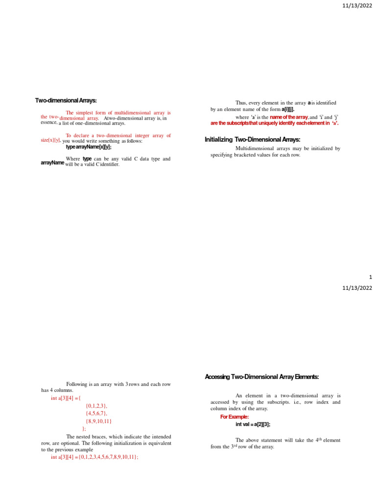 Arrays Part 3 | Download Free PDF | Data | Software Development