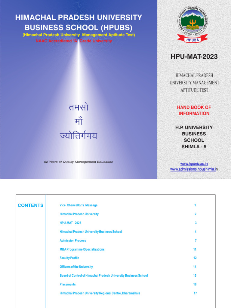 MBA Prospectus Final 2023-24 | PDF | University And College Admission ...