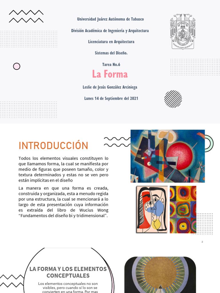 La Forma. Tarea 6. | Descargar gratis PDF | Color | Perspectiva (Gráfica)