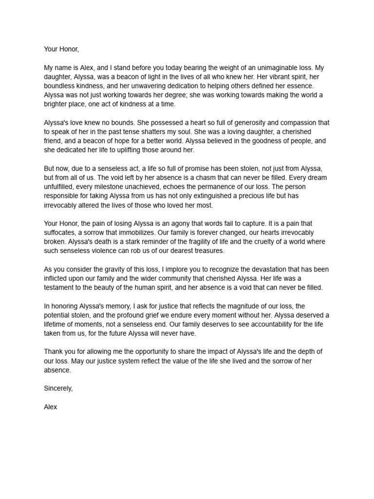 Victim Impact Statements | PDF