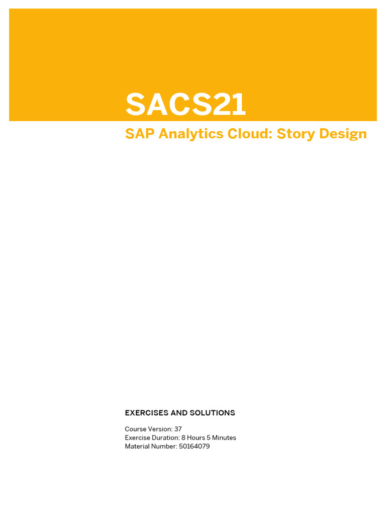 SAP Analytics Cloud Story Design | Download Free PDF | Computer File | Chart